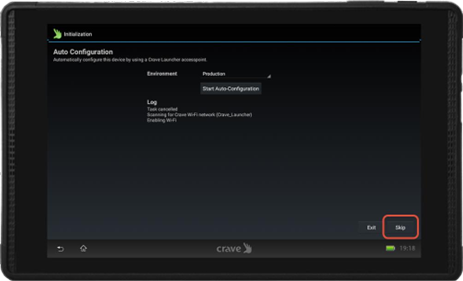 Crave - Tablet Configuration