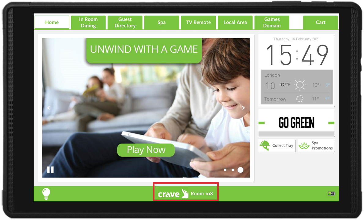Crave - Tablet Configuration